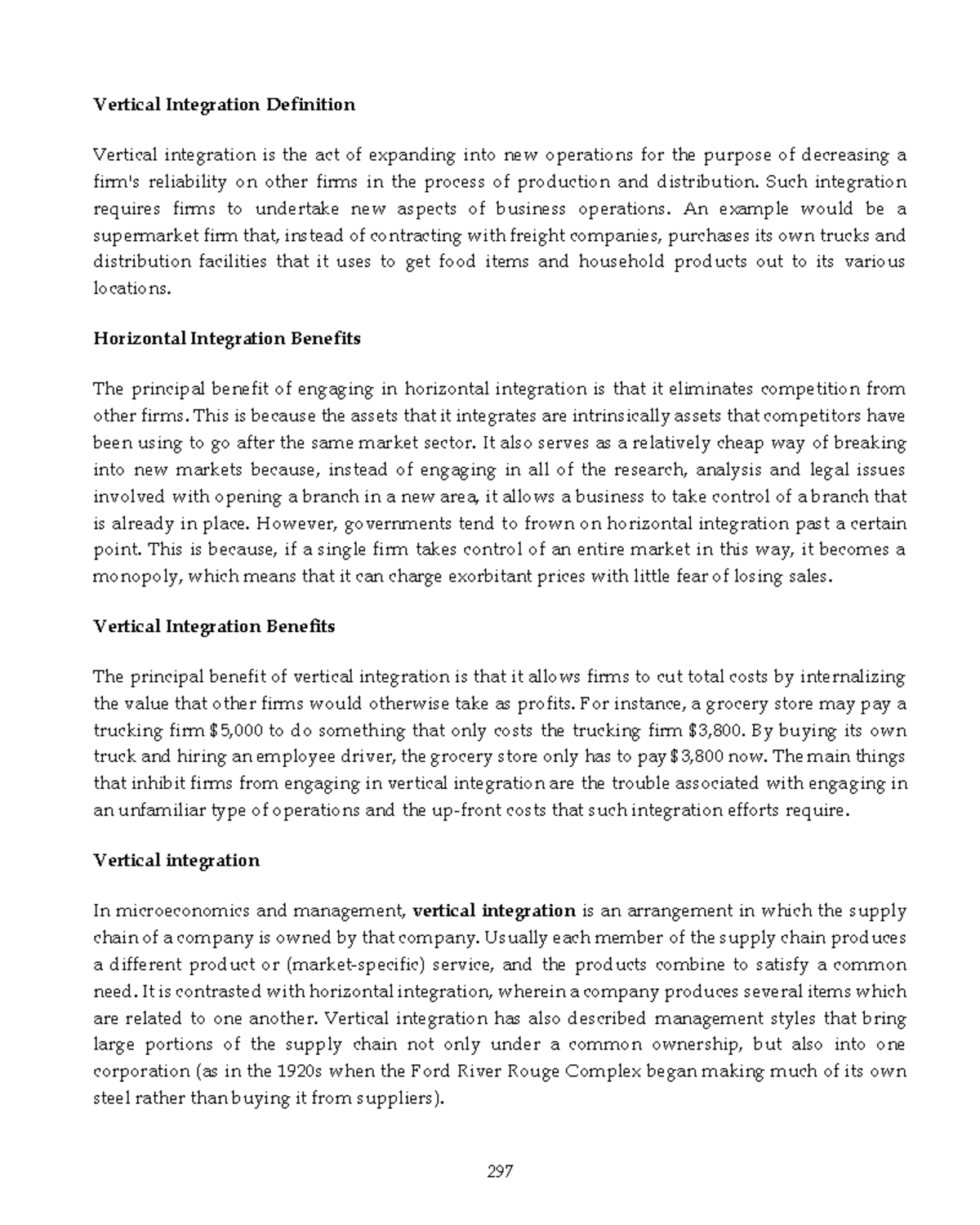 Strategic Management-81 - Vertical Integration Definition Vertical ...