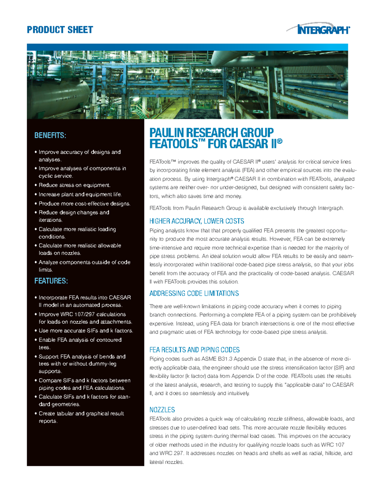 FEATools™ Enhancing CAESAR II® Analysis: Benefits & Features Overview ...