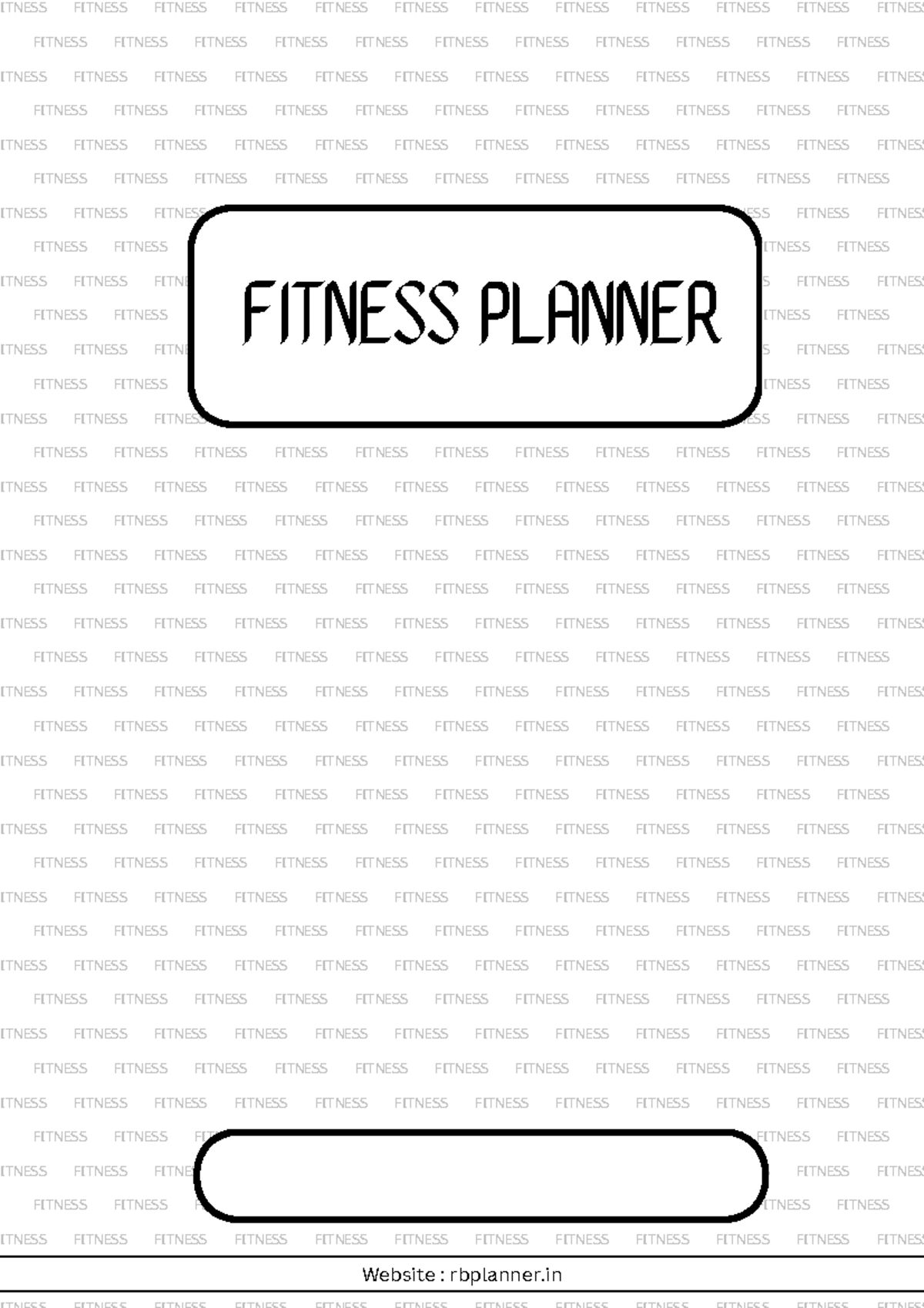 Fitness Planner: Weekly & Monthly Meal and Workout Tracker - Studocu