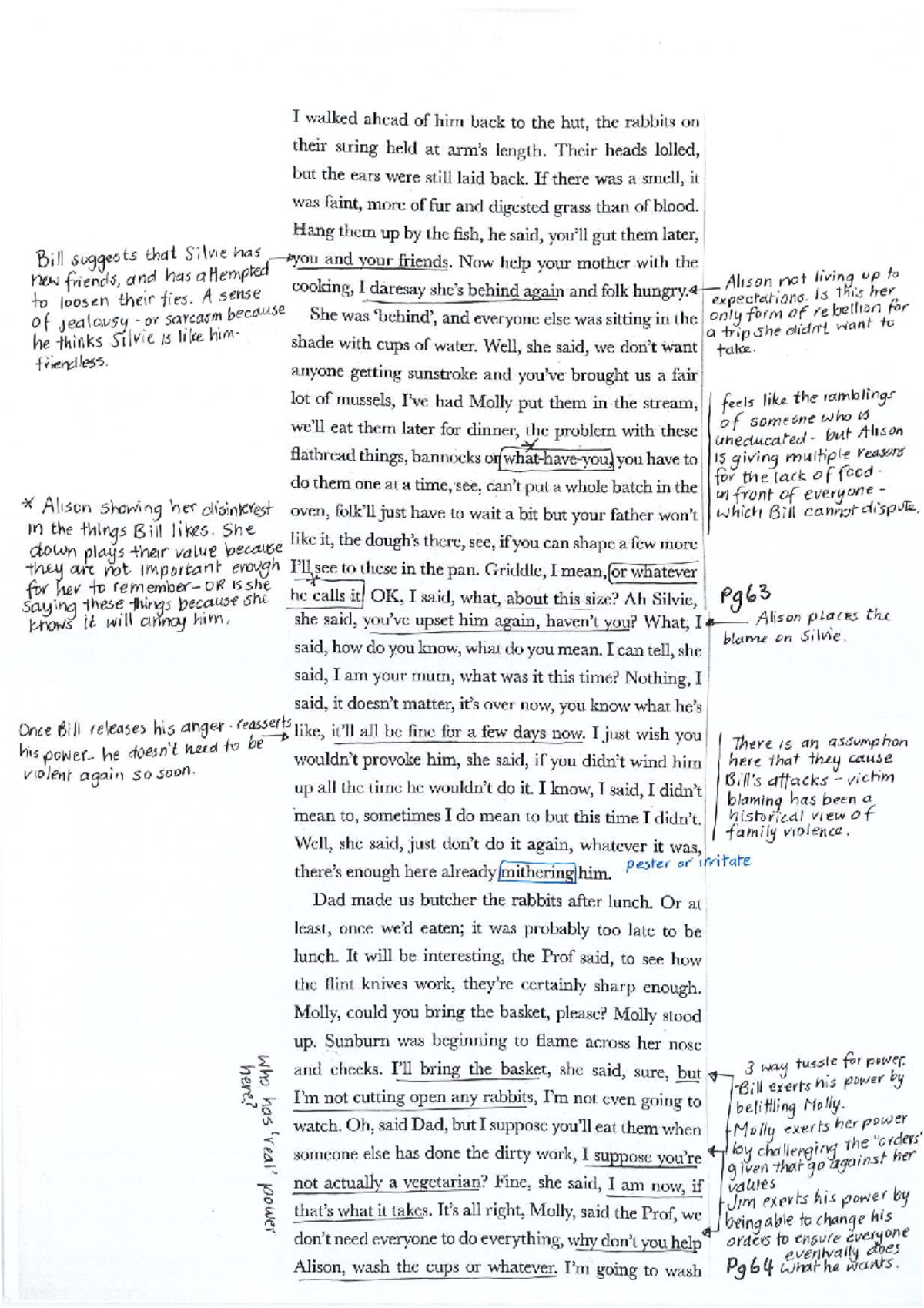 GHOST WALL Analysis: Pg 63-68 Insights on Family Dynamics and Violence ...