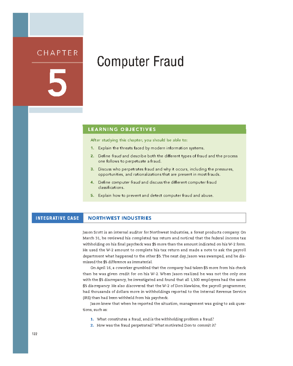 CHAPTER 5 Computer Fraud: Key Concepts and Exam Review - Studocu
