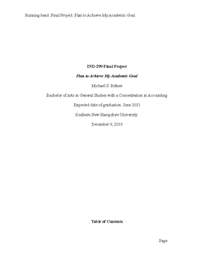7-1 Final Project Submission Academic Plan of Study - My goal is to ...