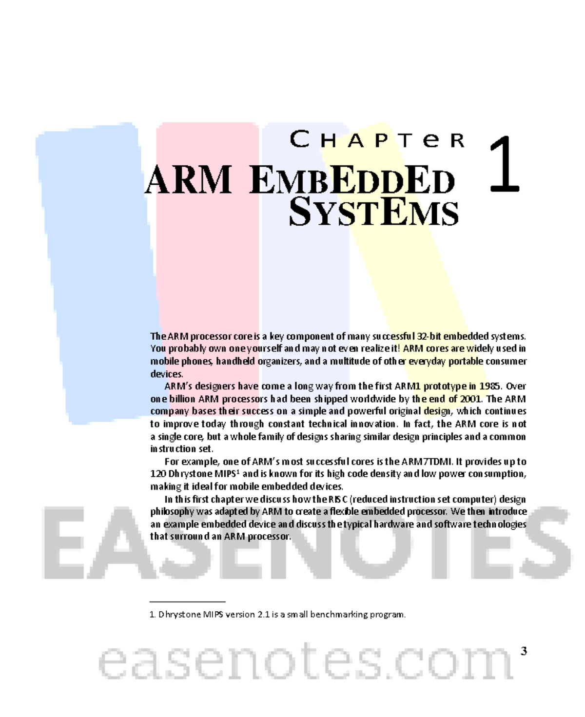 ARM Microcontrollers BCS402 Chapter 1: Embedded Systems Overview - Studocu