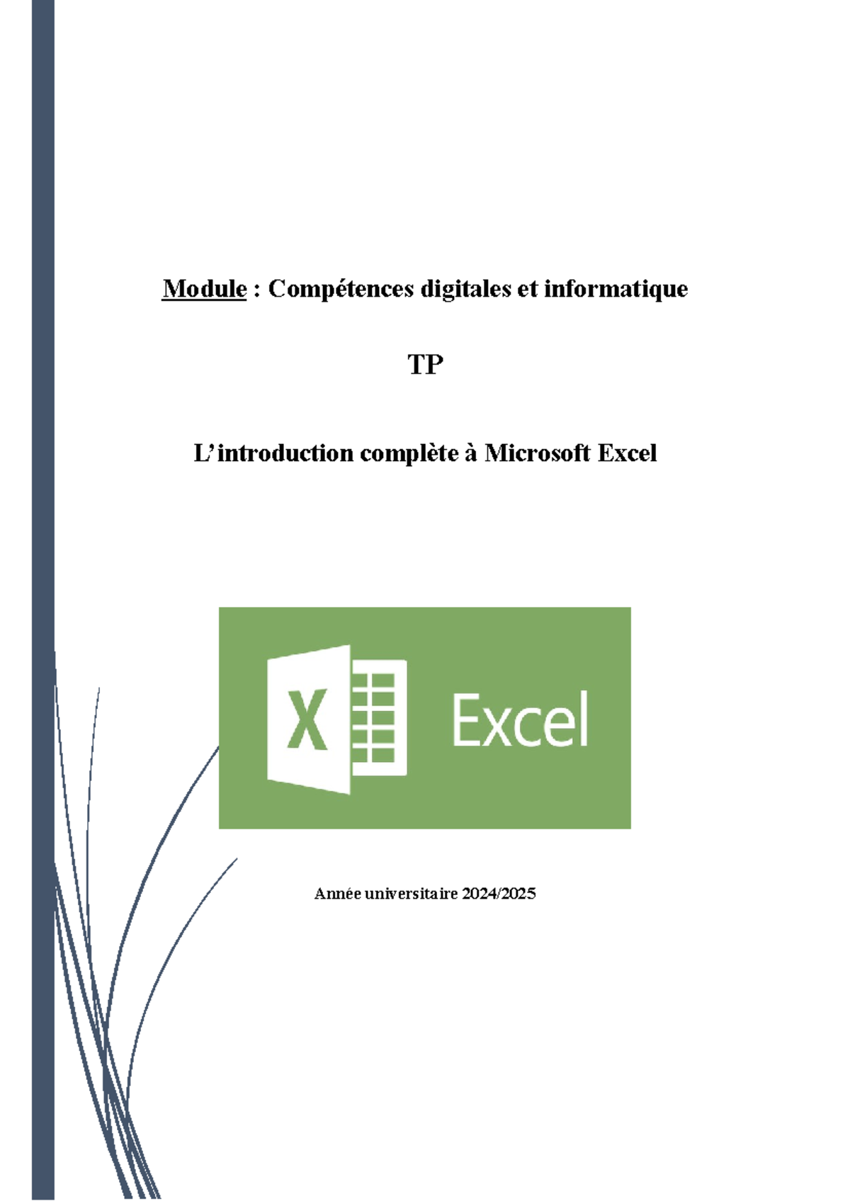 TP0 - Introduction à Microsoft Excel pour Compétences Digitales - Studocu