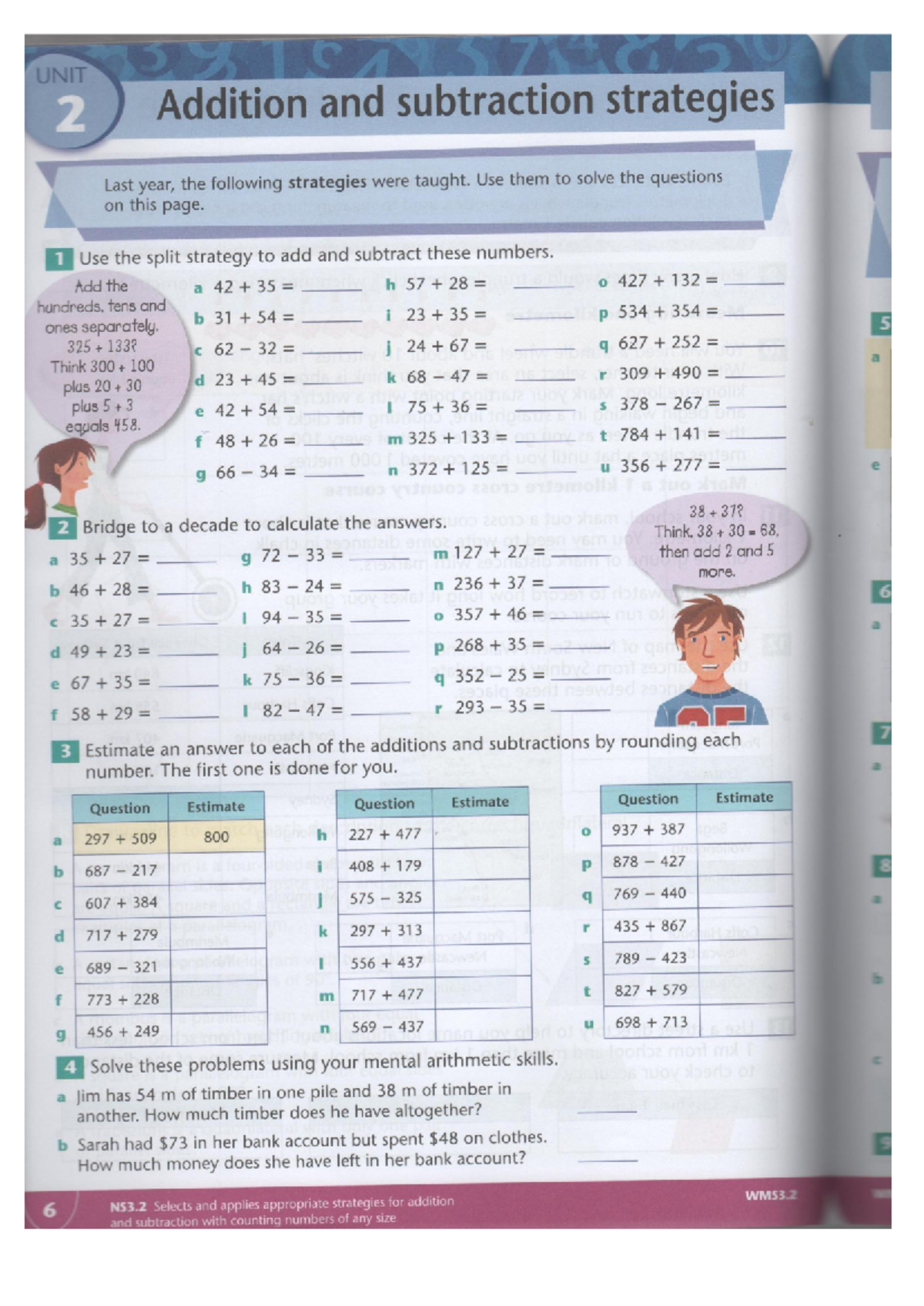 Stage 3 Worksheets - Maths practice for mid sem - UNIT 2 Addition and ...
