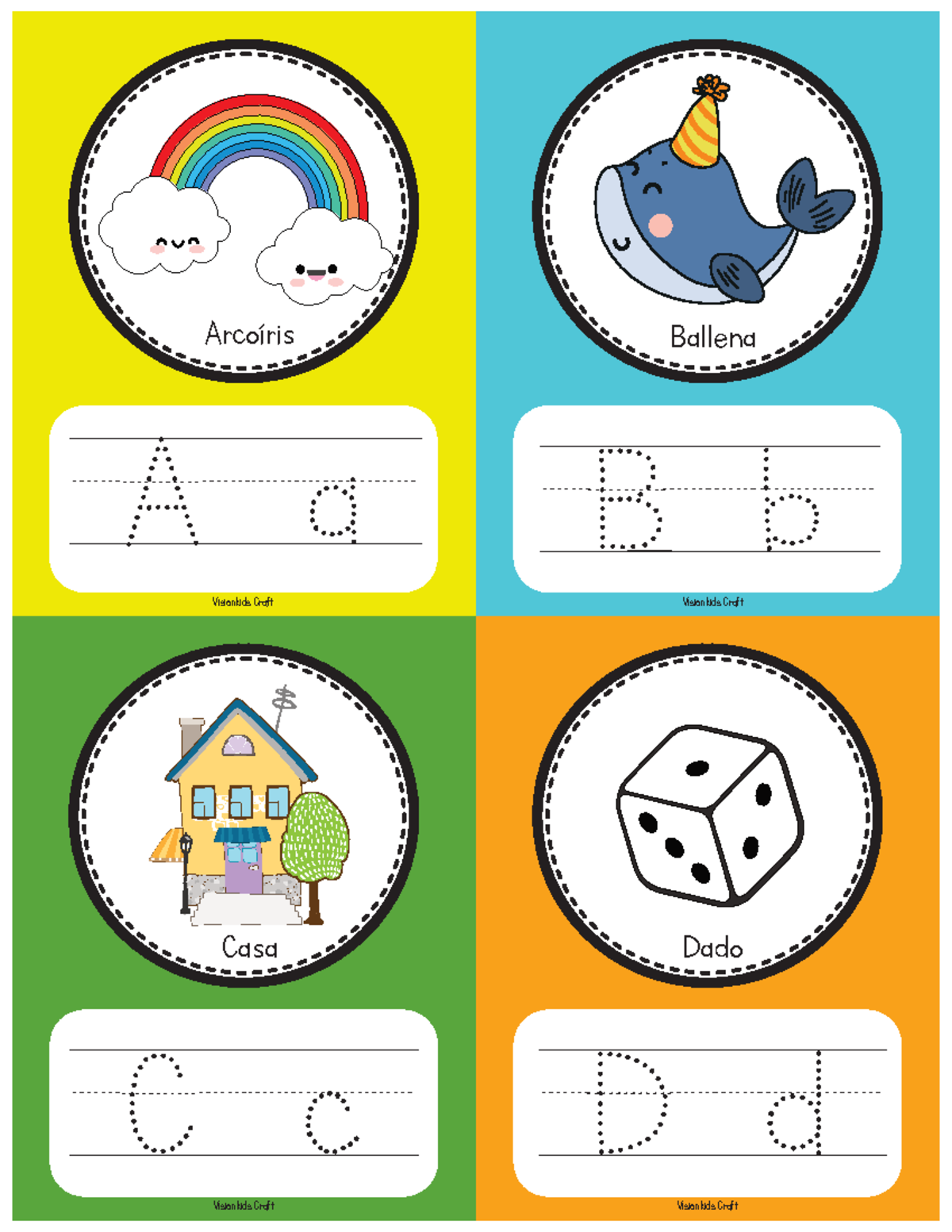 Flashcards DEL Abecedario para Niños - Vision Kids Craft - Studocu