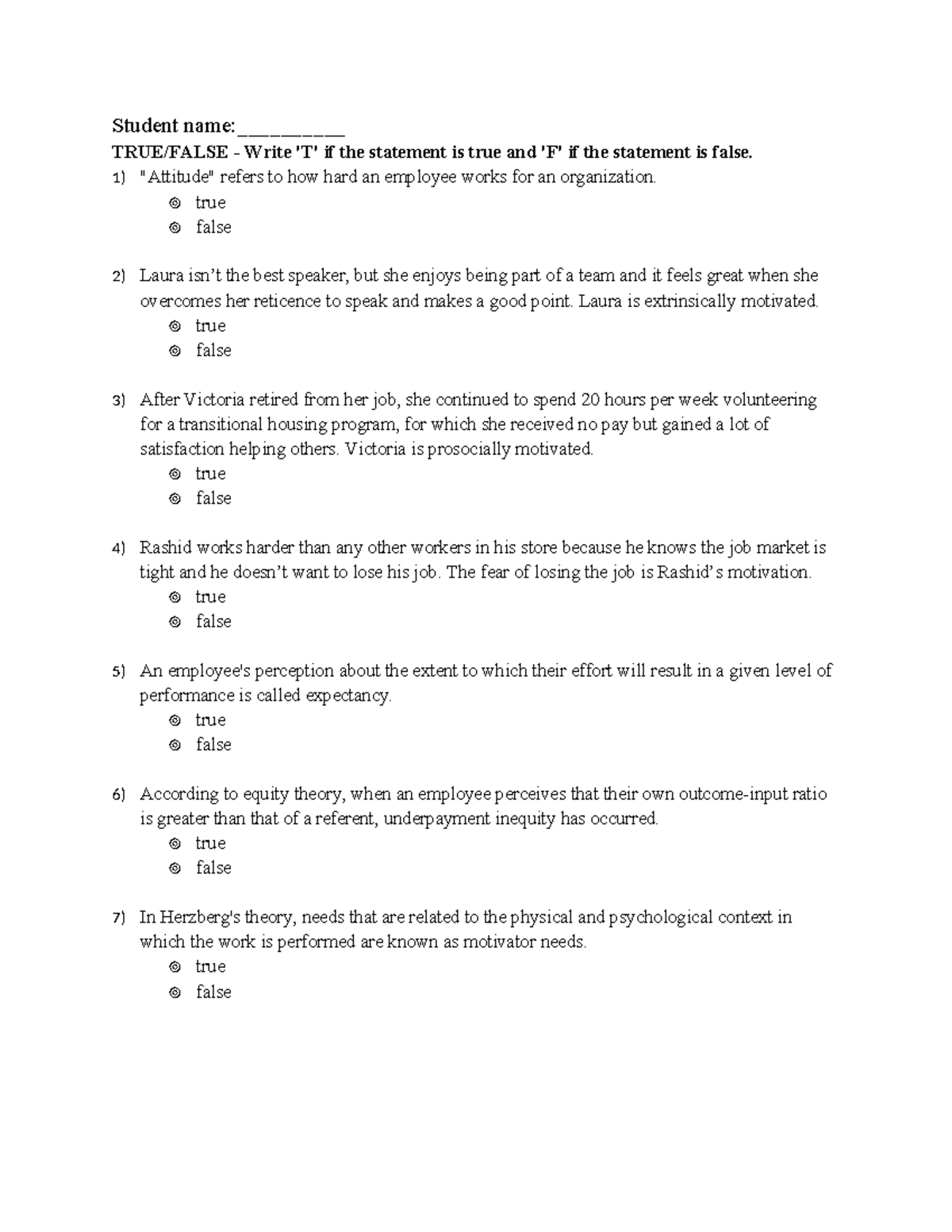 Chapter 9 (c9) - Motivation Theories and Employee Behavior Analysis ...