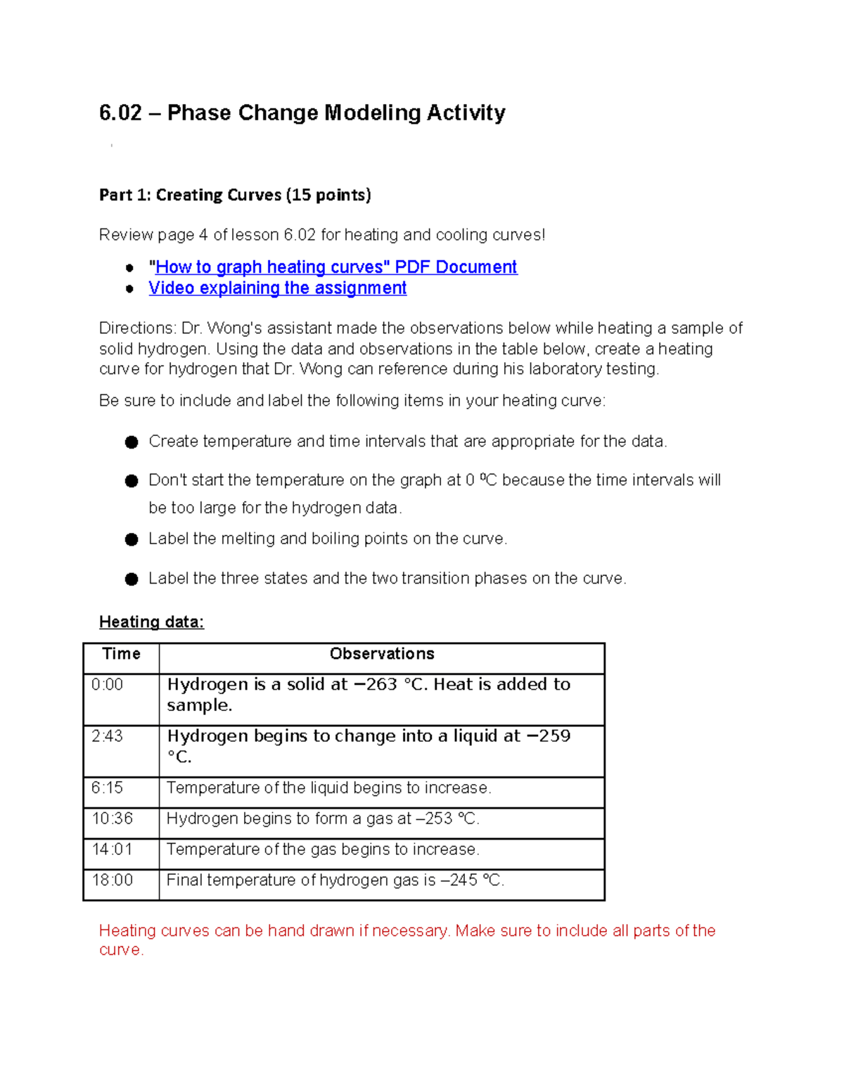 Copy of 6.02 Phase Changes Activity - 6 – Phase Change Modeling ...