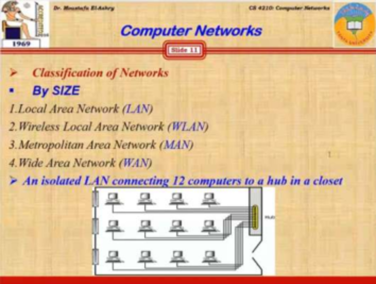 CS 4210: Computer Networks Lecture 2 - Classification & Key Concepts ...