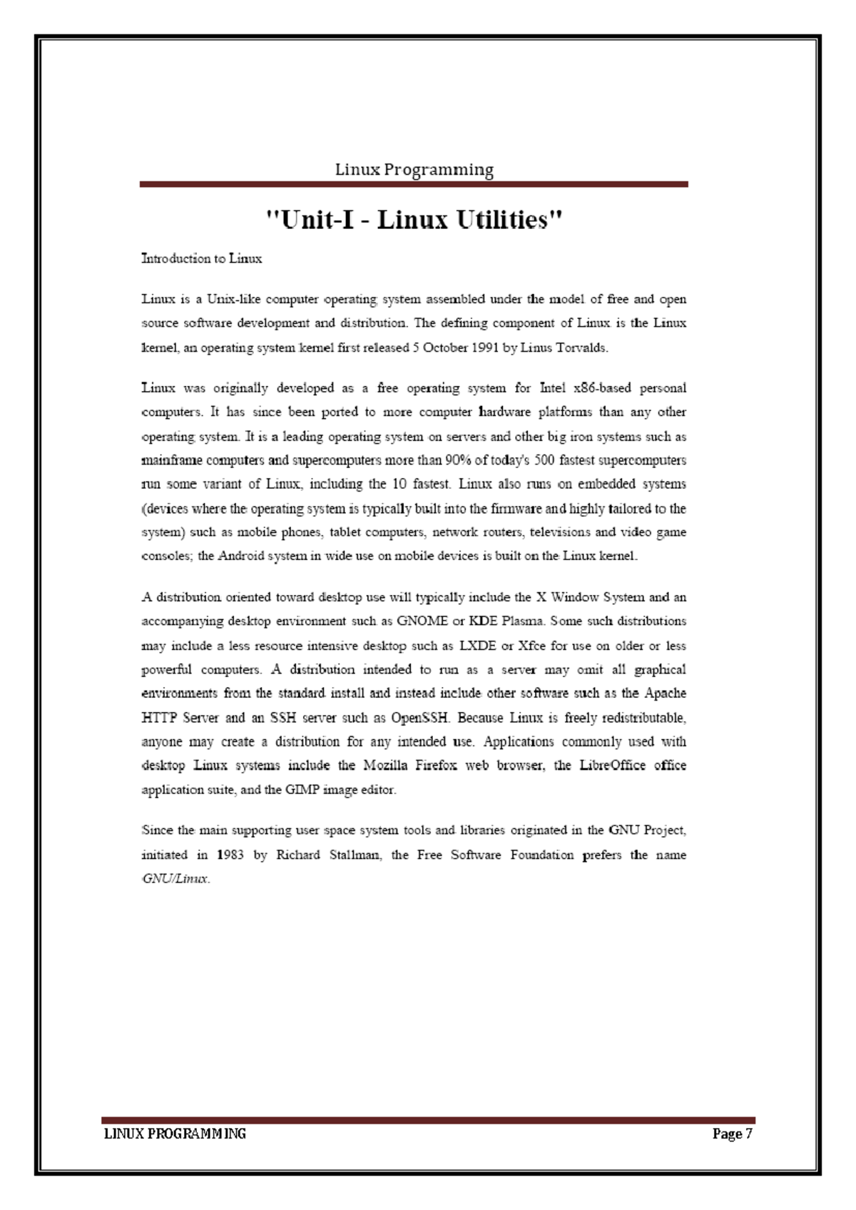 Linux - Lecture notes 2 - Linux Administration - Studocu