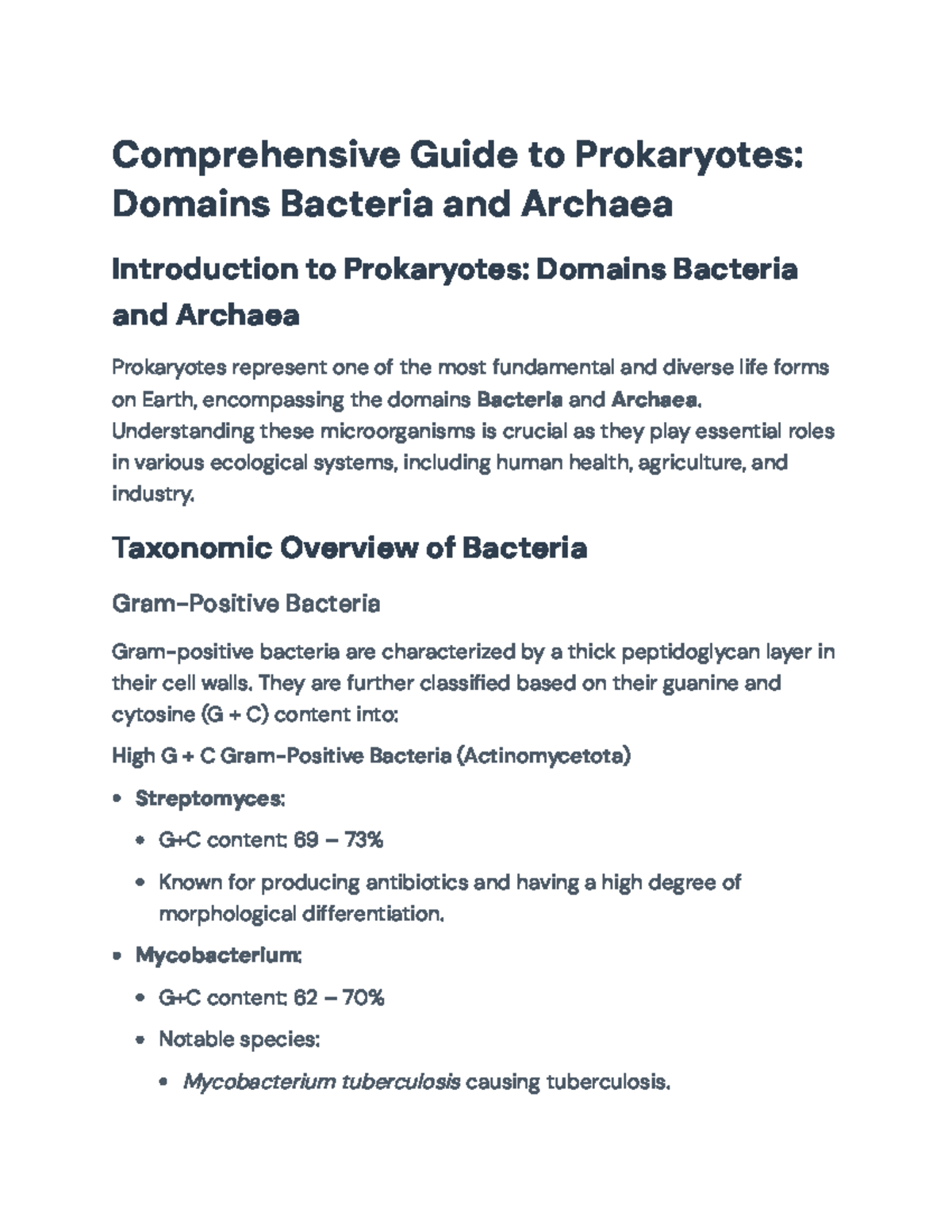 Comprehensive Overview of Prokaryotes: Bacteria and Archaea Insights ...
