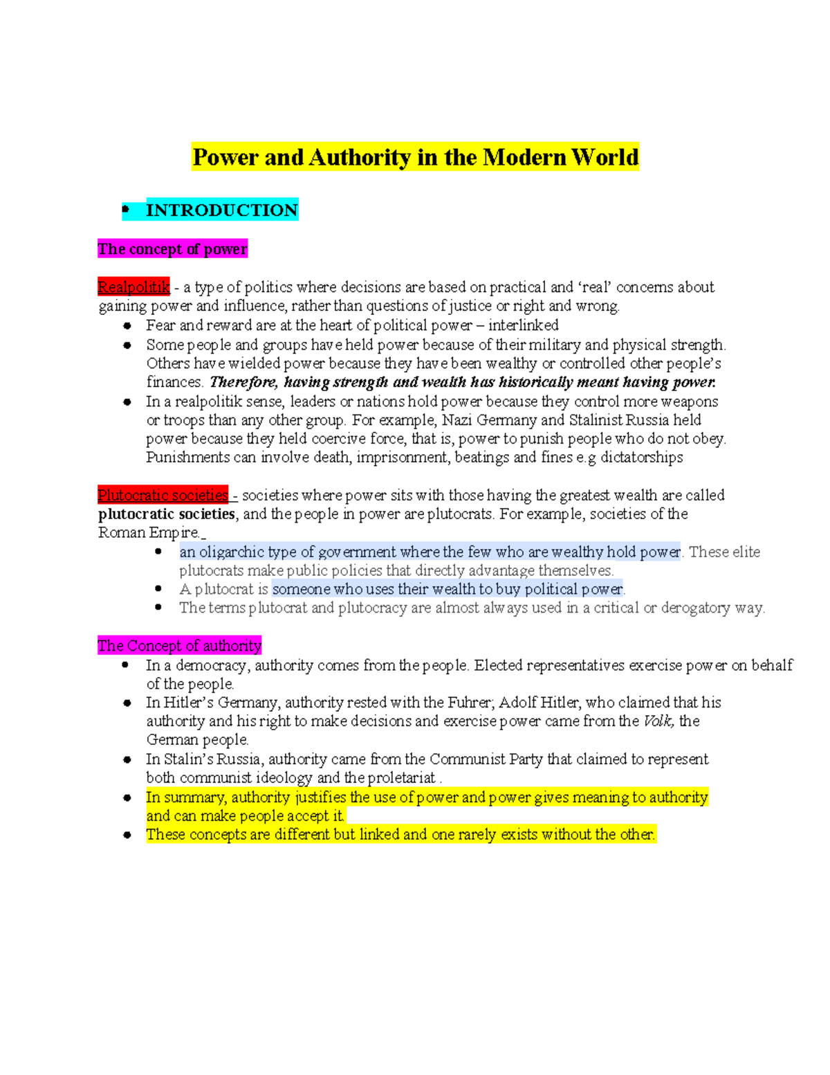 Power AND Authority copy - Power and Authority in the Modern World ...