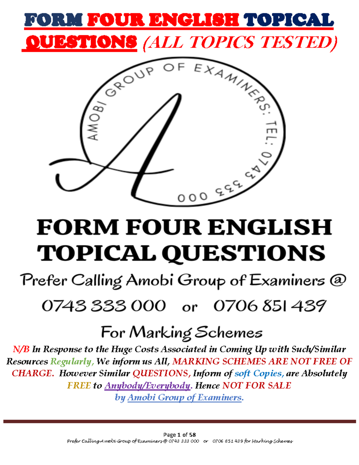 F4 ENG TQ - Comprehensive Topical Questions and Answers - Studocu