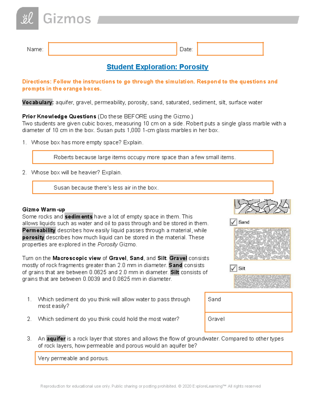 Physics 101: Porosity Gizmo Answer Key and Simulation Insights - Studocu