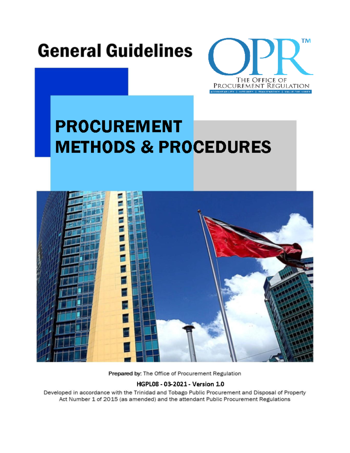 General Guidelines for Procurement Methods & Procedures (HGPL08) - Studocu