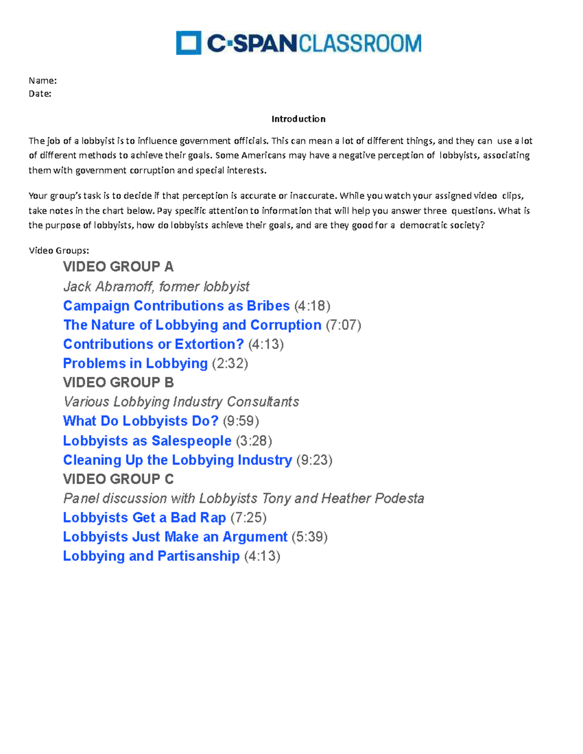 Lobbyists: Understanding Their Role and Impact in Democracy - Studocu