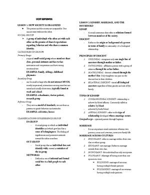 UCSP DBOW - Level : SENIOR HIGH SCHOOL Subject Group : CORE SUBJECT ...