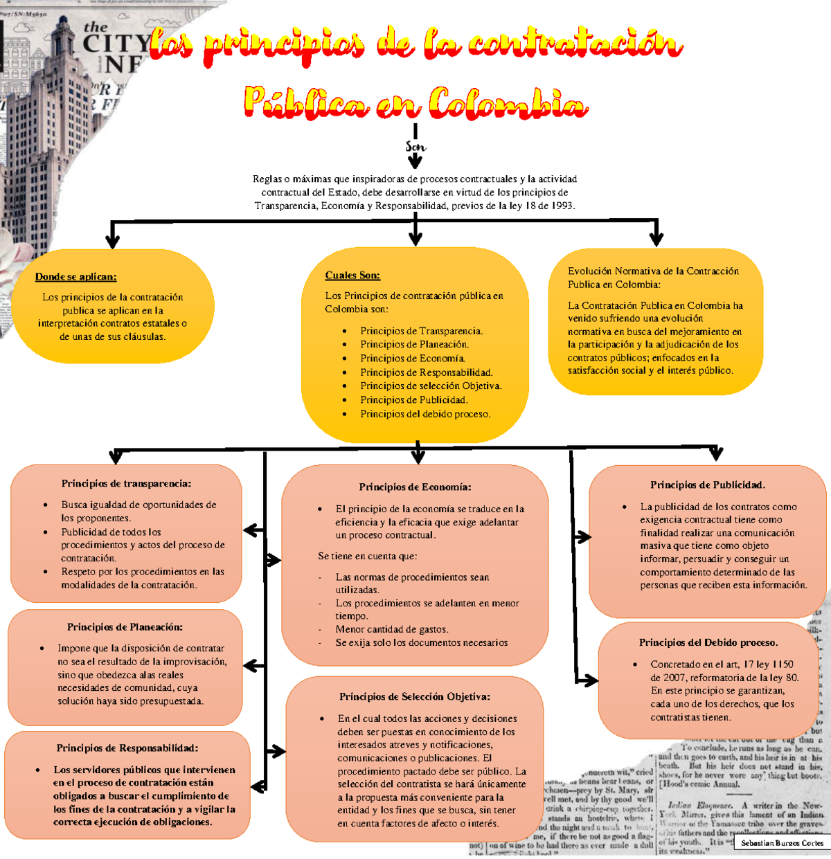 Mapa conceptual de los principios de la contratacion publica en colombia - los principios de la ...
