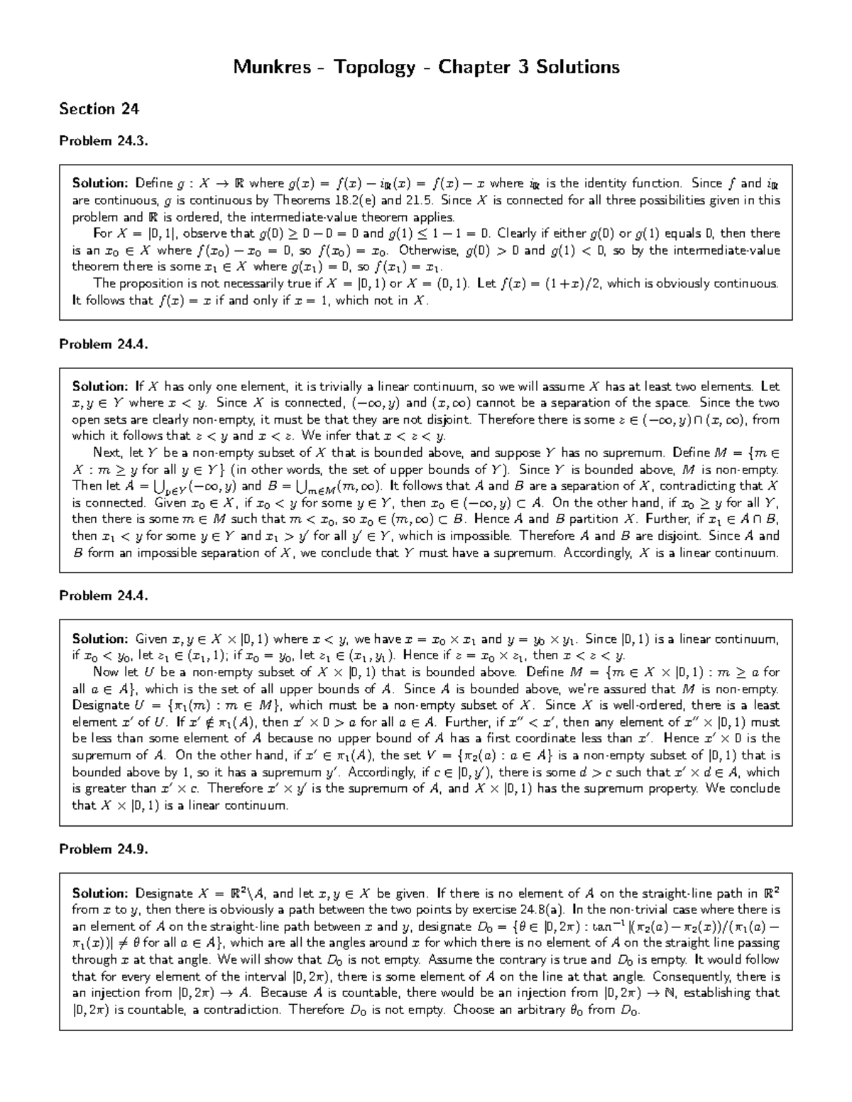 Munkres topology ch 3 - bd q - Munkres - Topology - Chapter 3 Solutions ...