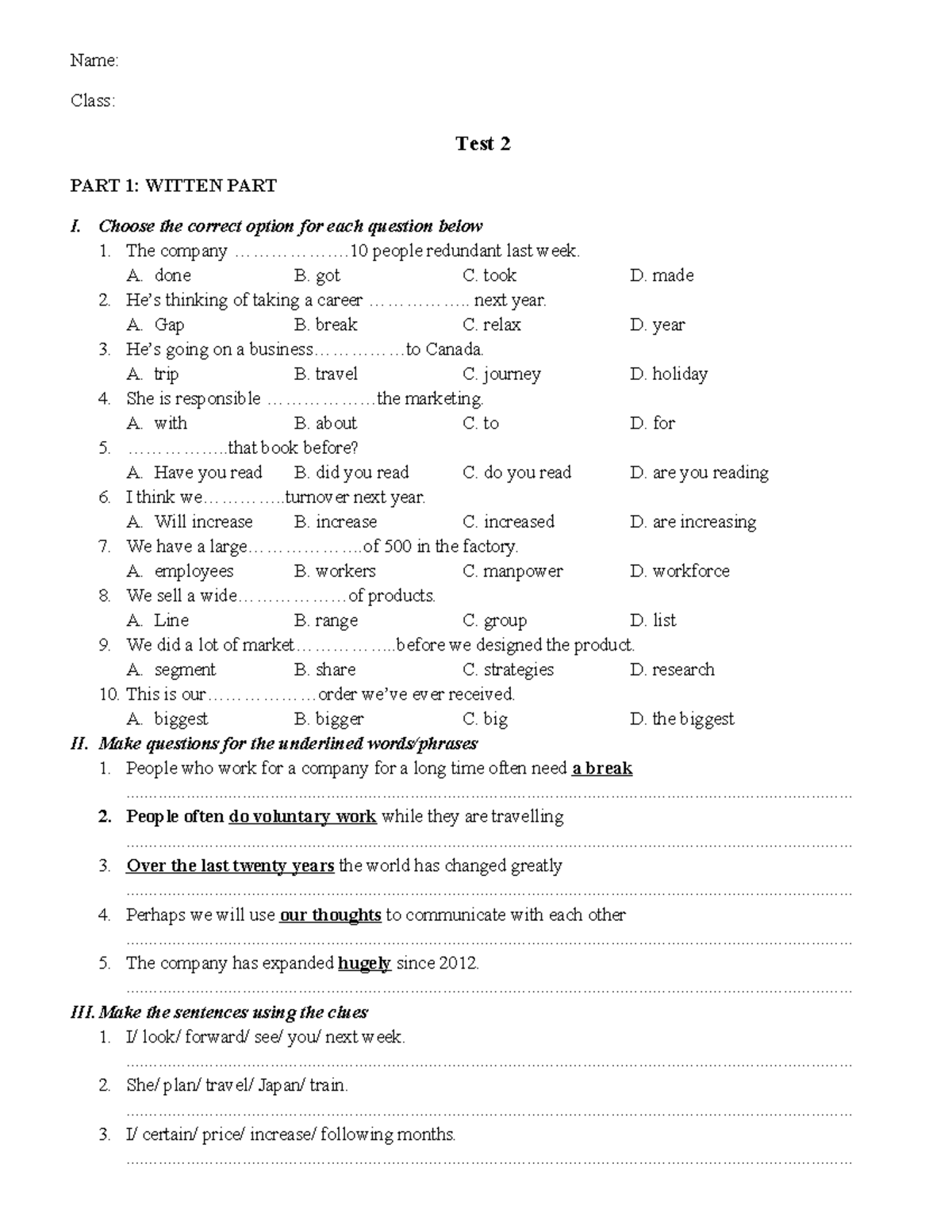 BASIC-ENG 02: Sample Test Review for English Proficiency Exam - Studocu