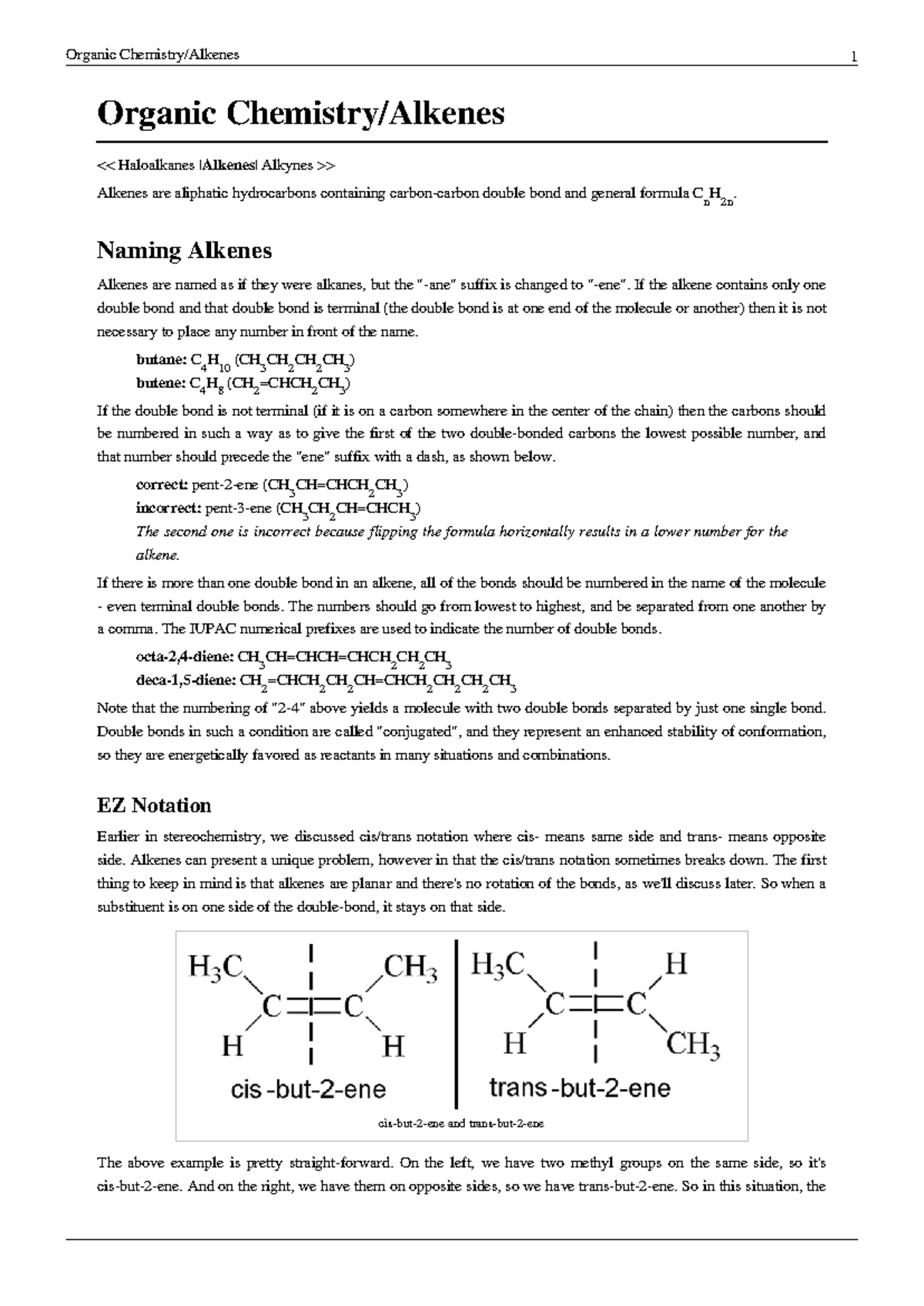 Alkenes organic chemistry pdf - Organic Chemistry/ Alkenes