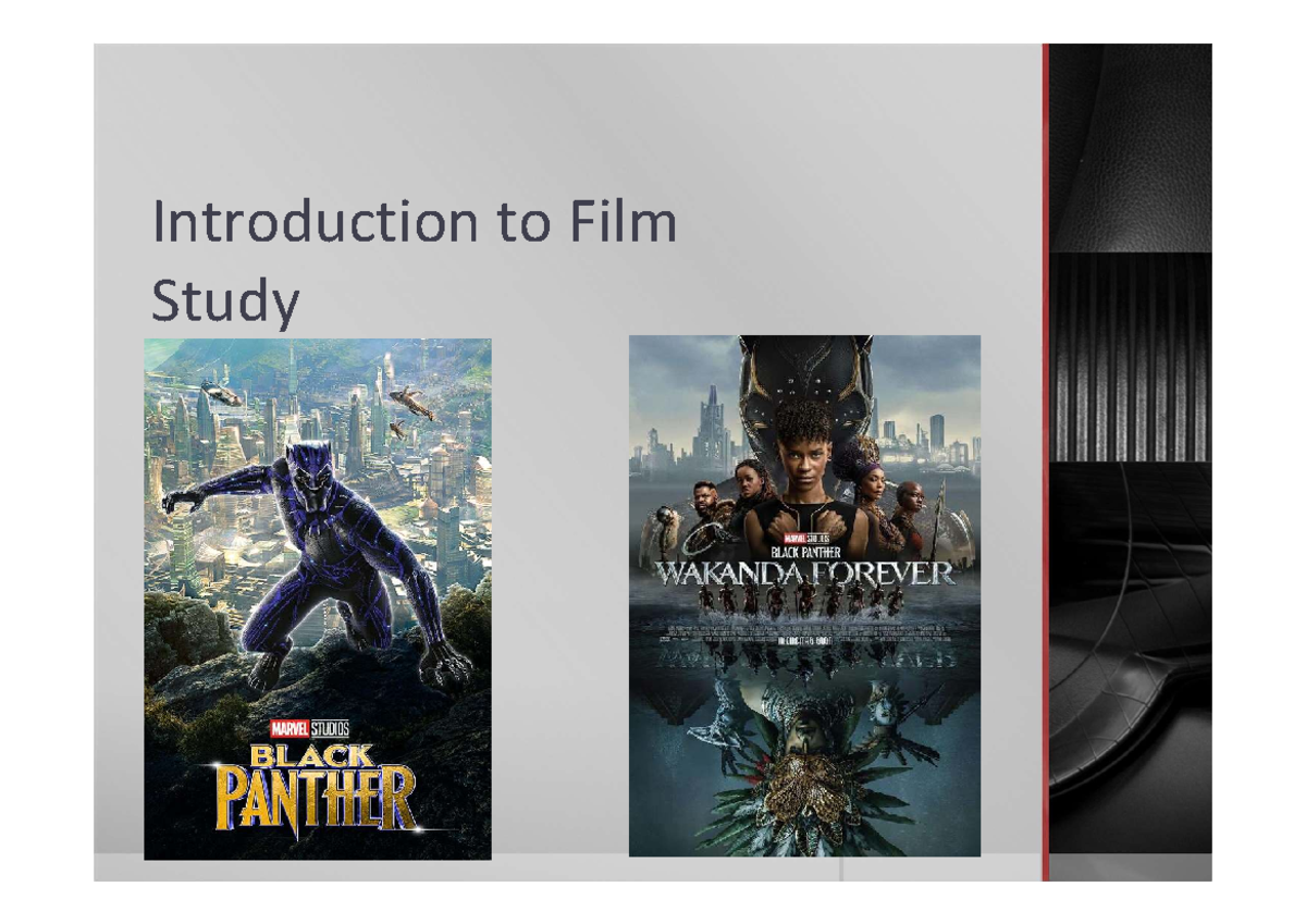 Film Study Theory: Analyzing Cinematic Techniques and Styles - Studocu