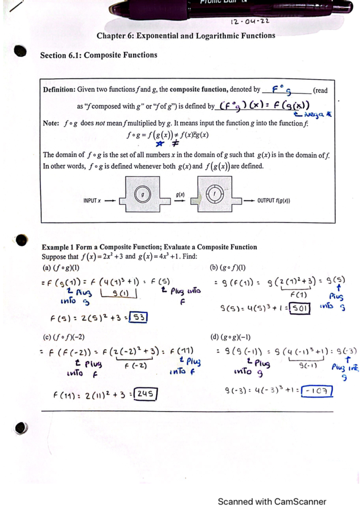 Math 131: Chapter 6 - Exponential & Logarithmic Functions Overview ...