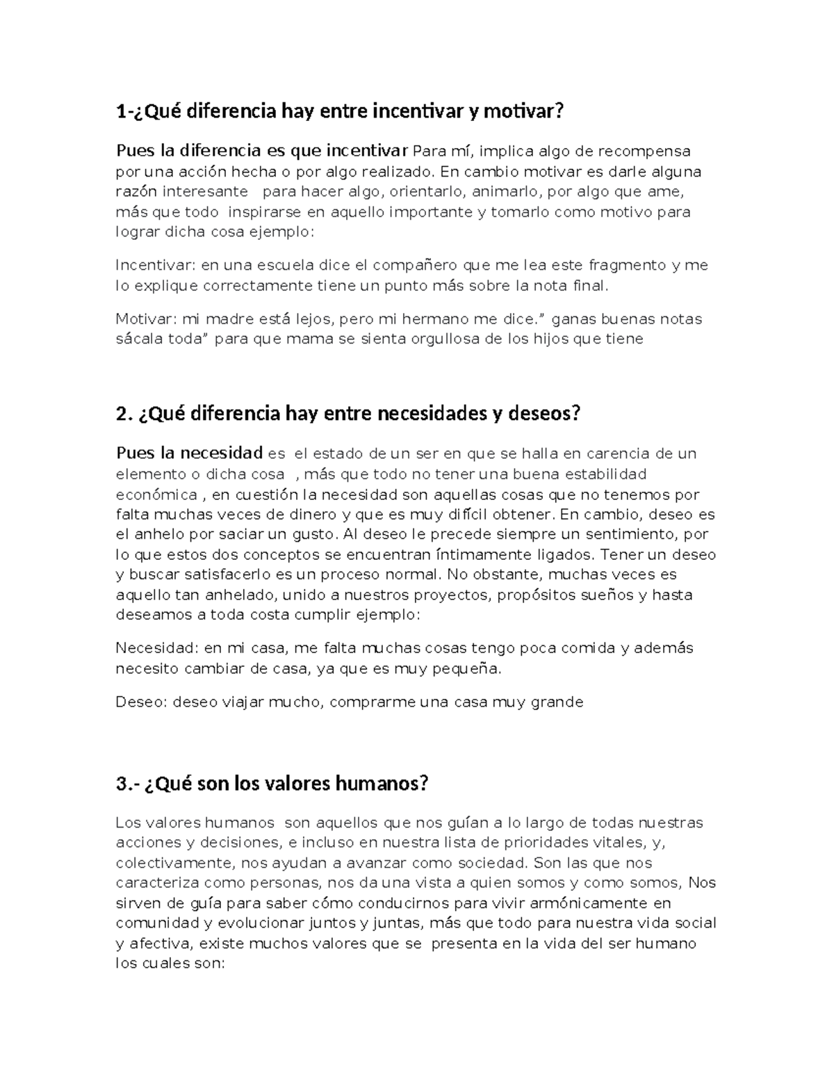 Catedra anita - ninhguna - 1-¿Qué diferencia hay entre incentivar y ...