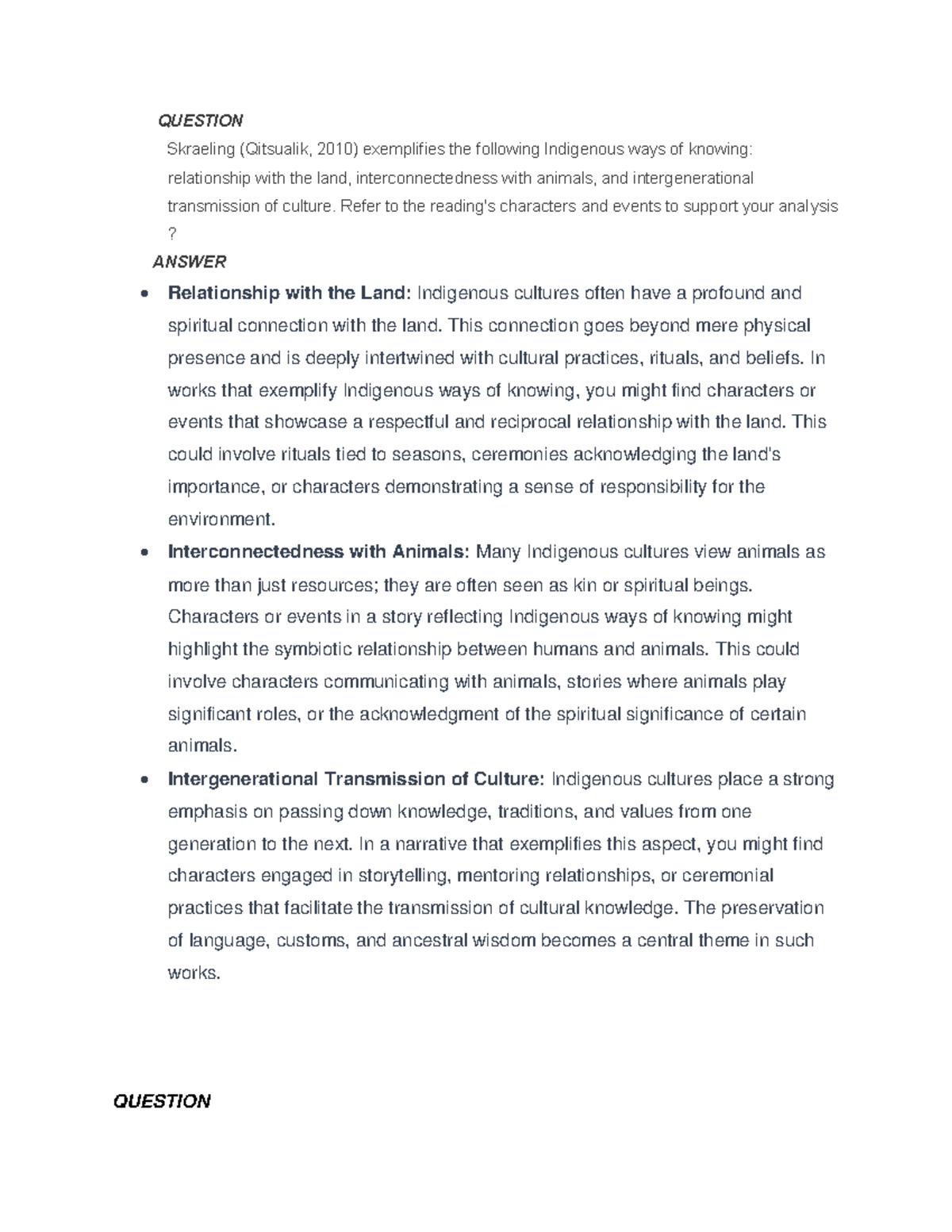 PMAL103 Indigenous vs Western Ways of Knowing: Cultural Perspectives ...