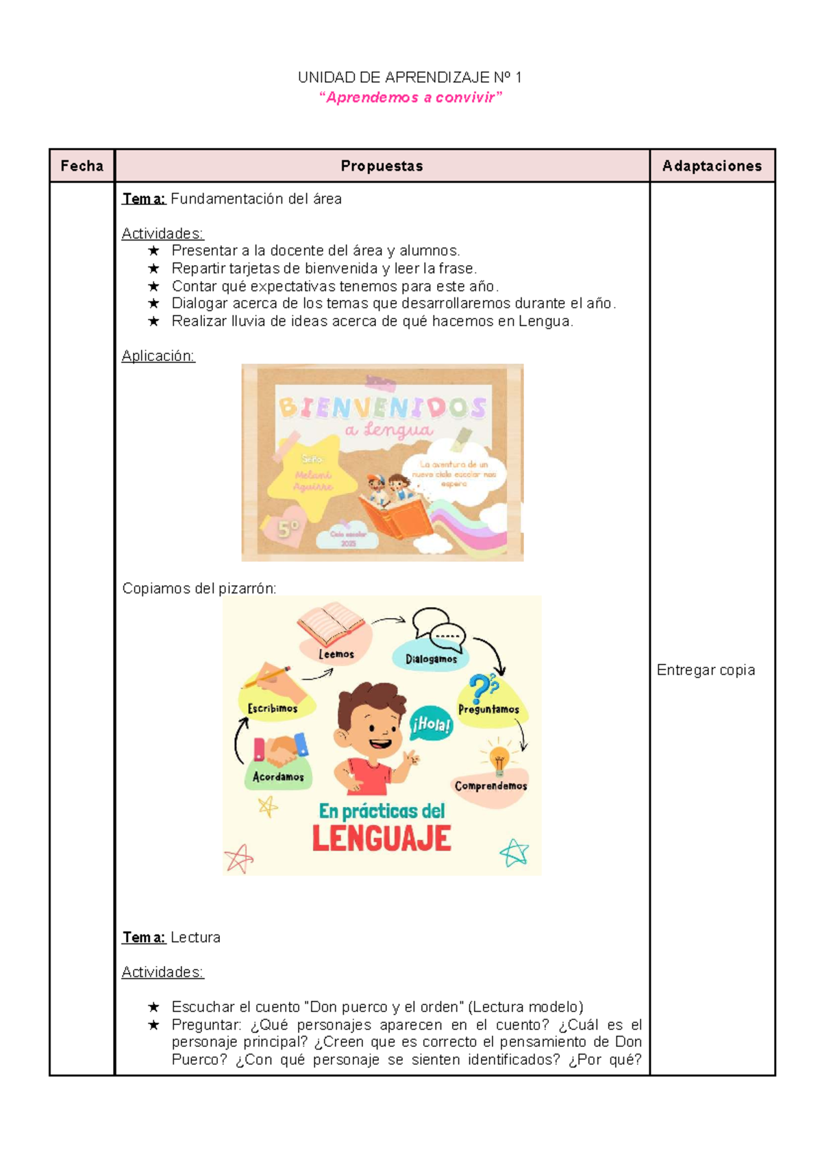 Secuencia Didáctica 5to Grado: Comunicación, Adjetivos, Sustantivos y Verbos - Studocu