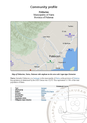 Uri ng mapa - This is a worksheet to test your knowledge about ...