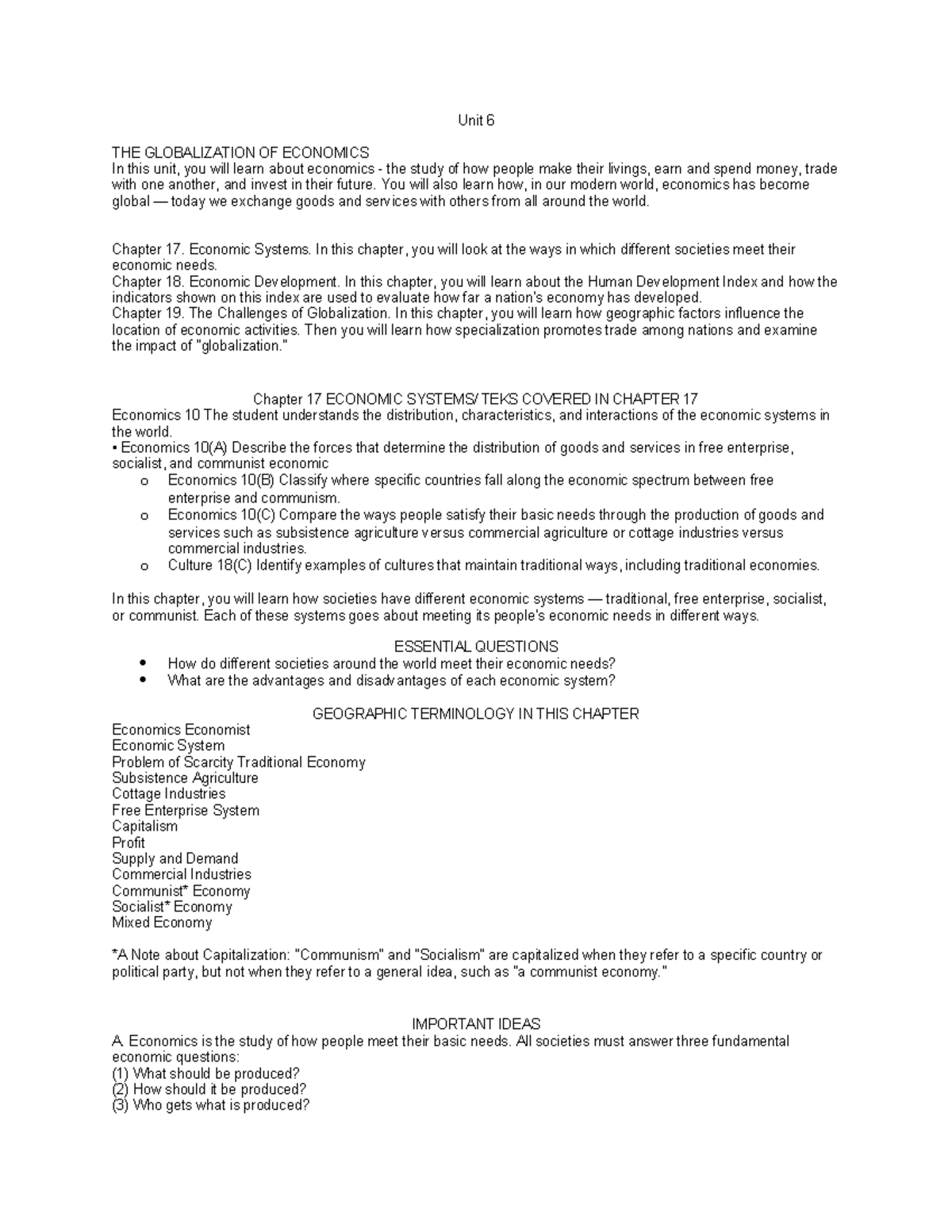 Economic Systems 10: A Comprehensive Study of Communism, Socialism, and ...