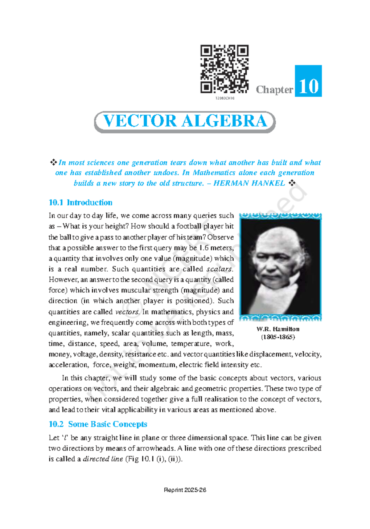 338 MATHEMATICS Chapter 10: Vector Algebra Overview and Concepts - Studocu
