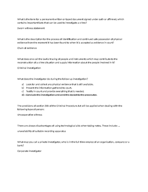 [Solved] When should the provisions of Section 205 of the Criminal - Forensic Methods and ...