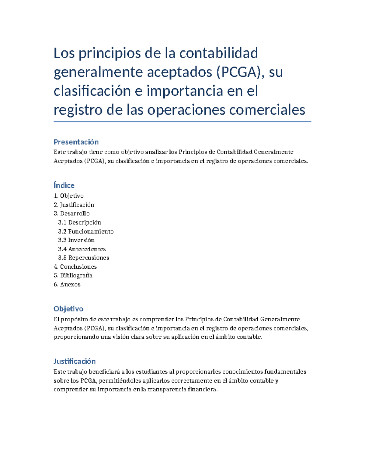 Trabajo Final PCGA Extendido - Los principios de la contabilidad ...