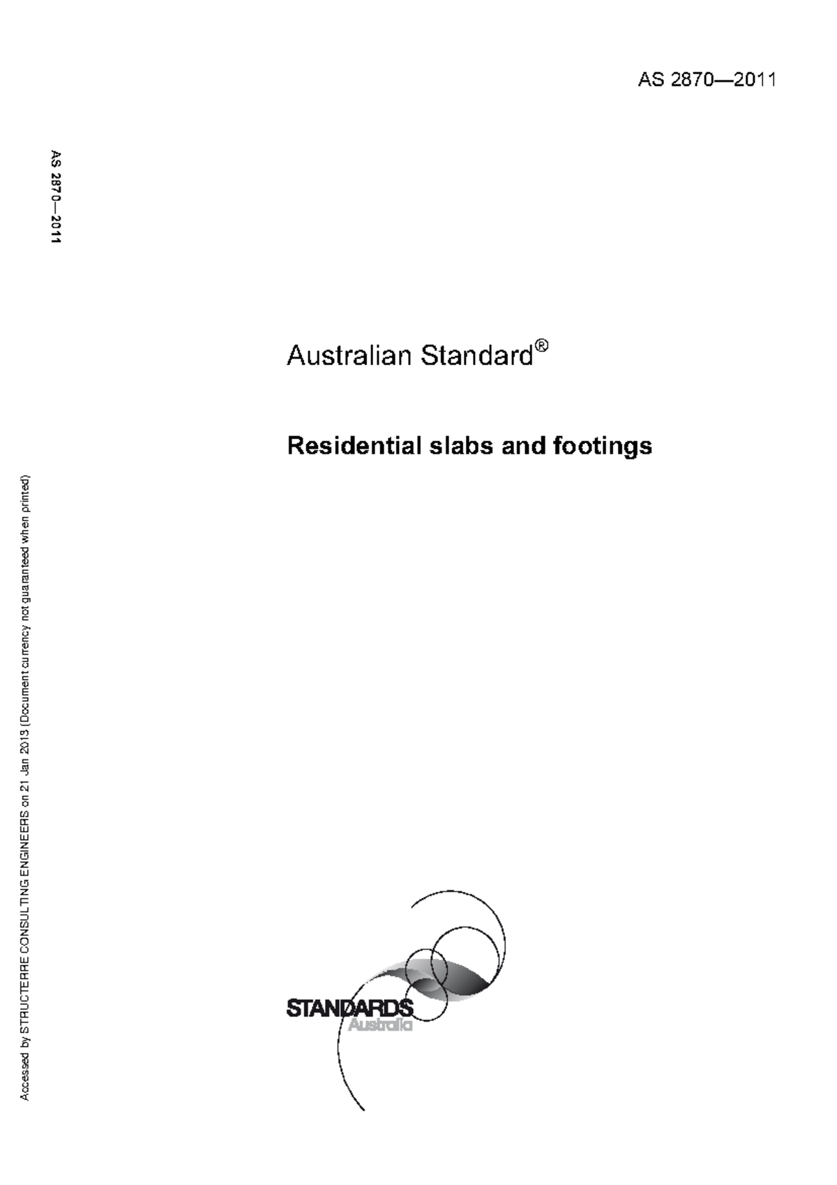 AS 2870-2011: Australian Standard for Residential Slabs and Footings ...