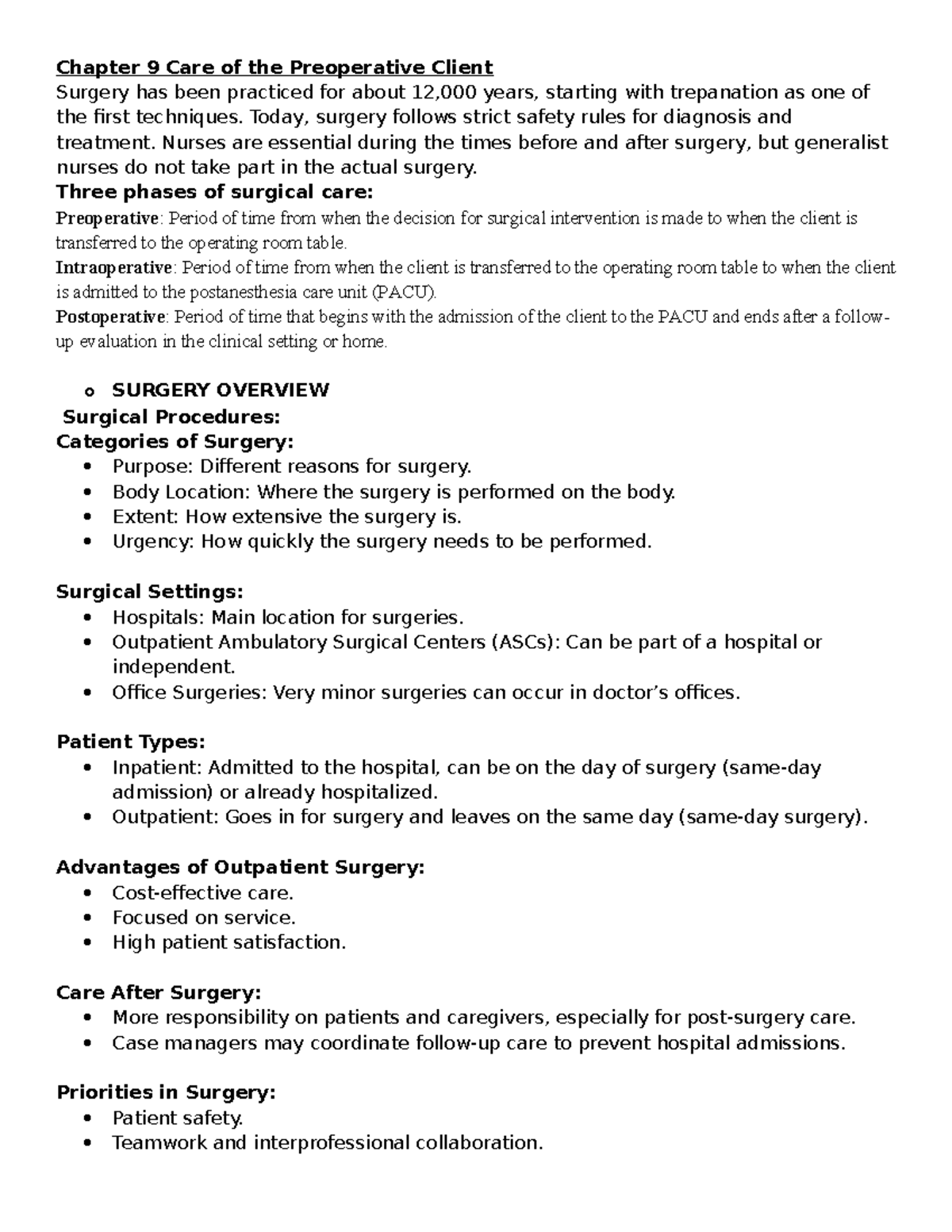 Intraoperative Anesthesia Management: Overview and Protocols - Chapter ...