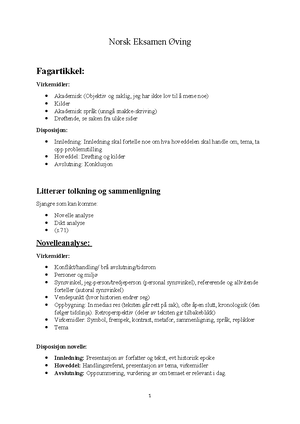 Norsk Litteratur: Analyse av "Ballstemning" av Alexander Kielland - Studocu