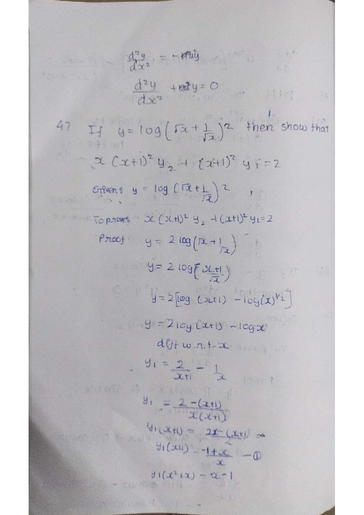 Math PT 3 - Differential Equations and Logarithmic Proofs - Studocu
