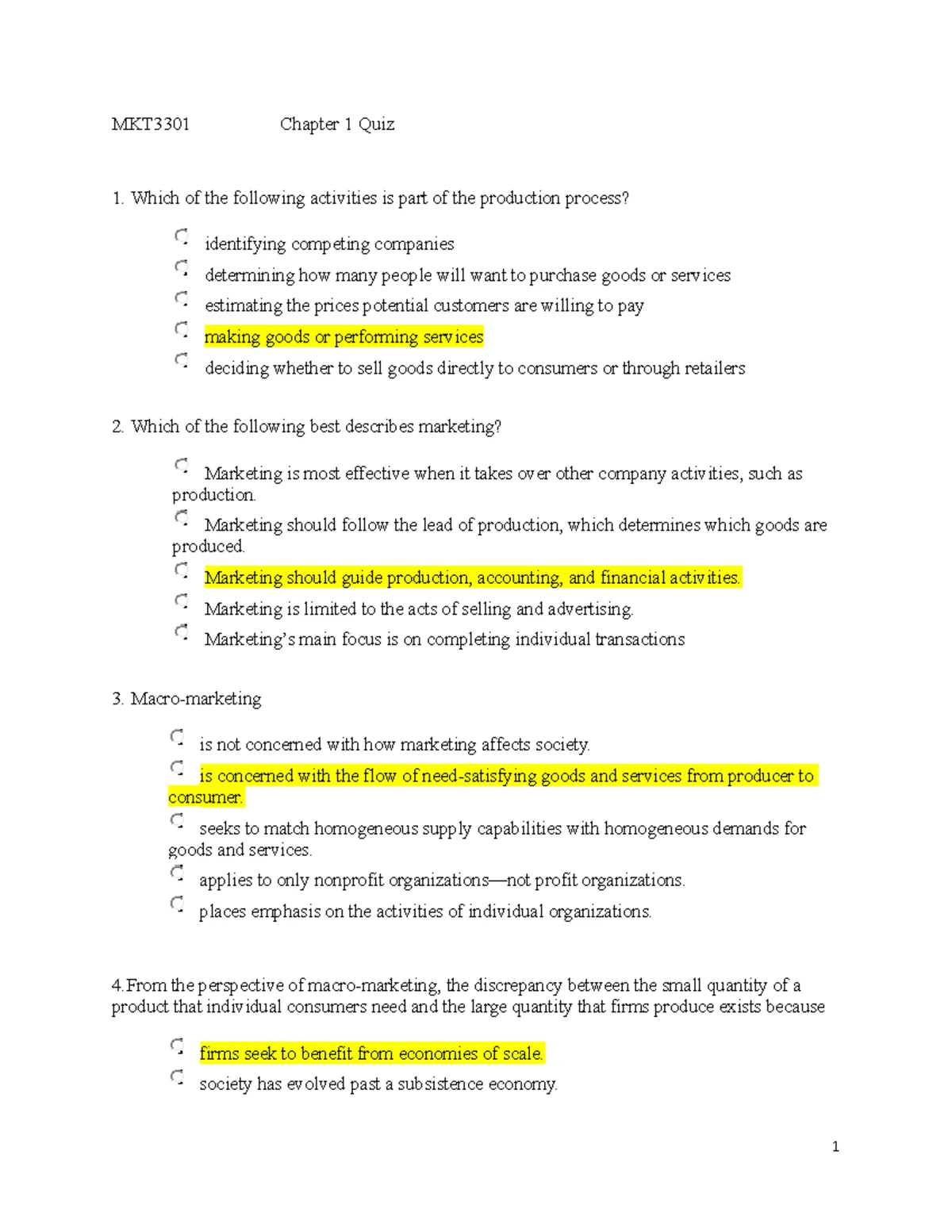 MKT 3301 Market Research - Market Research To understand the process of ...