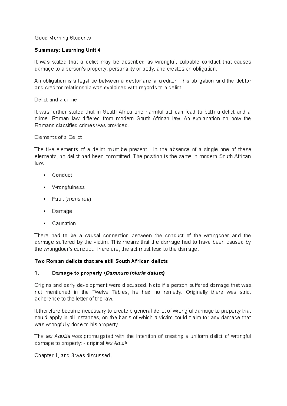 Notes on Trial within a Trial - Notes: Trial within a trial If a ...