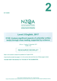 English Level 2 - 12 (NCEA 2) - National Certificate of Educational ...