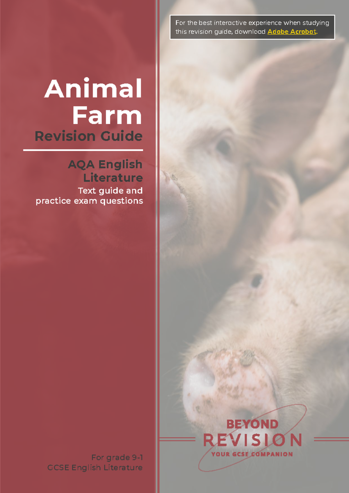 Animal Farm Revision Guide: AQA GCSE English Literature Exam Prep - Studocu