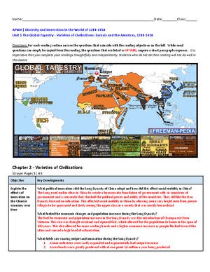 Ap World History Map Assignment
