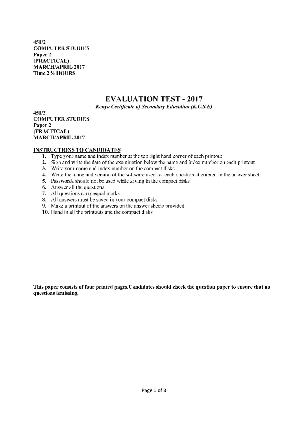 Computer Studies 2C: Comprehensive Course Overview and Resources - Studocu