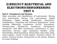 Electronic and electrical engineering - 21EES101T - Studocu