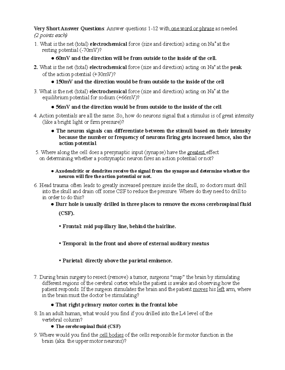 Beamlak Exam 5 - Short and Long Answer Questions Overview - Studocu