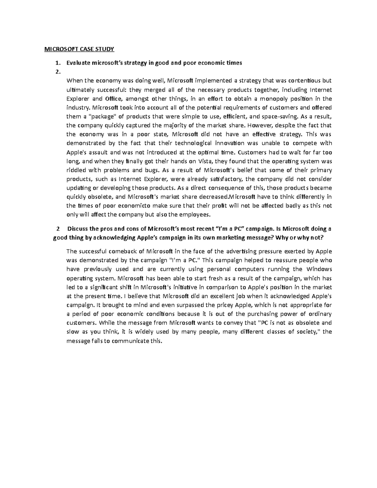 CHAP 3 Marketing: Microsoft & IDEO Case Studies Analysis - Studocu