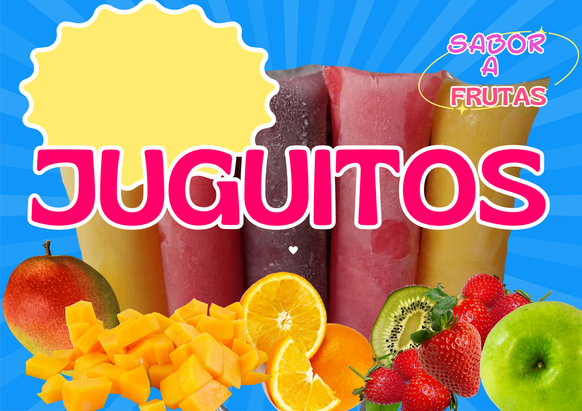 Póster Bolis Sabores Frutales Sencillo Azul (1) - Historia - JUGUITO ...