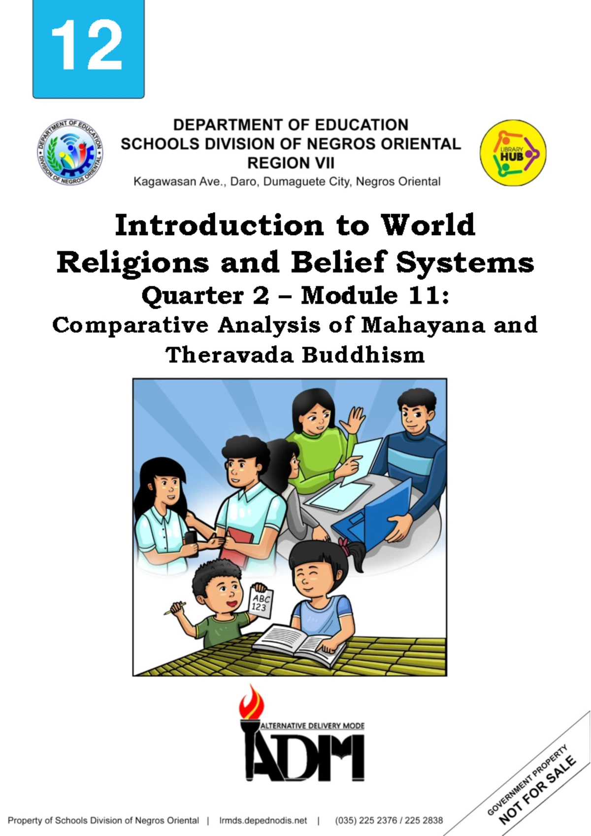 Intro to World Religions Module 7 for teachers - 12 SENIOR HIGH SCHOOL ...
